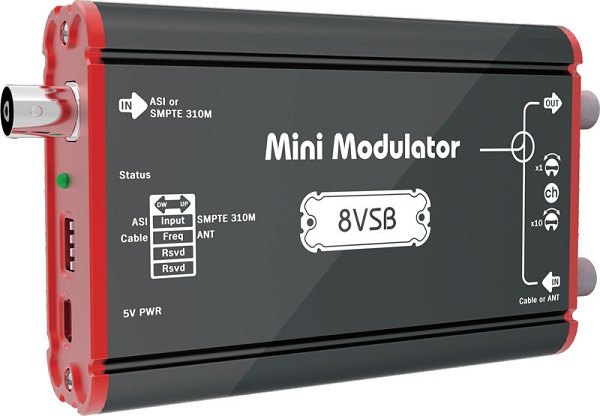 Mini-Modulator ATSC or DVB-C Standalone Modulator